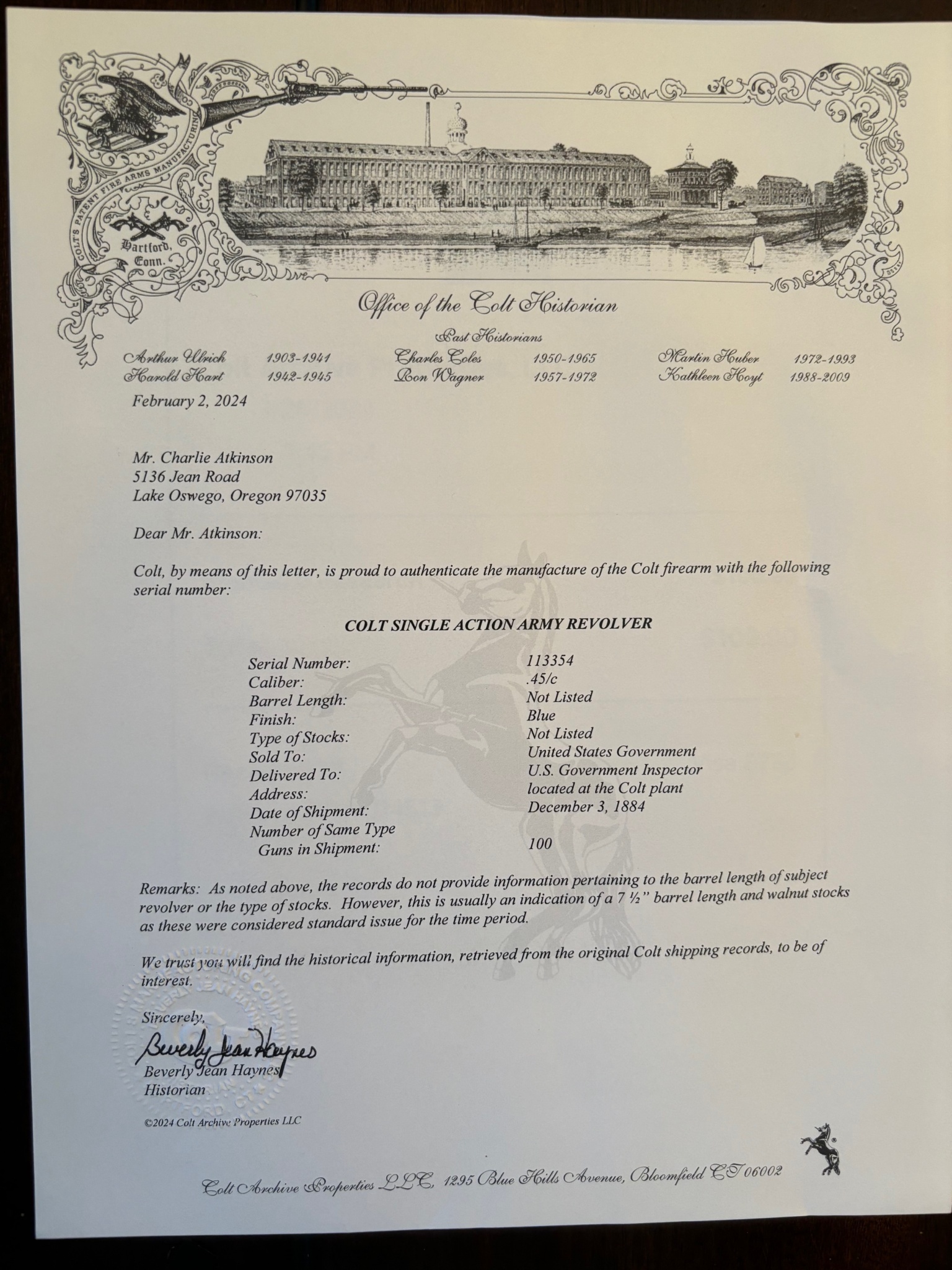 US Marked Original 1884 Colt Single Action Army Revolver - Colt Single ...